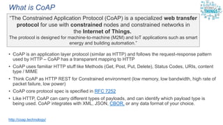 CoAP - Web Protocol for IoT | PPTX