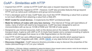 CoAP - Web Protocol for IoT | PPTX