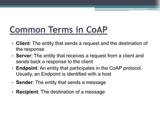 CoAP protocol -Internet of Things(iot) | PPTX