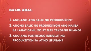 CO AP9-SALIK NA NAKAKAAPEKTO SA PAGKONSUMO.pptx