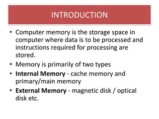 Memory types | PPT
