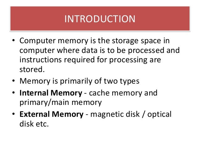 Memory types