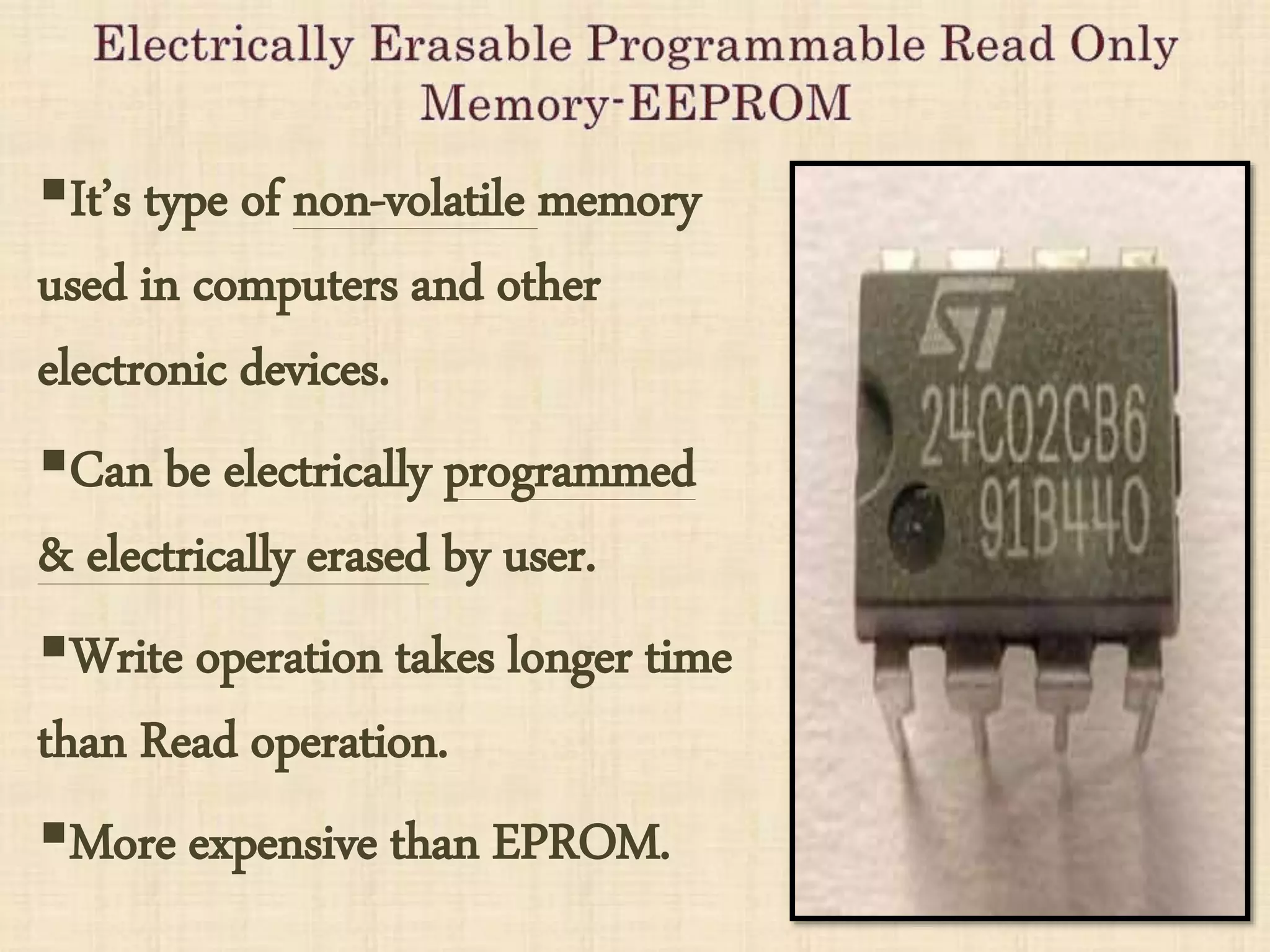 RAM/ROM and its TYPES | PPTX | Data Storage and Warehousing | Computing