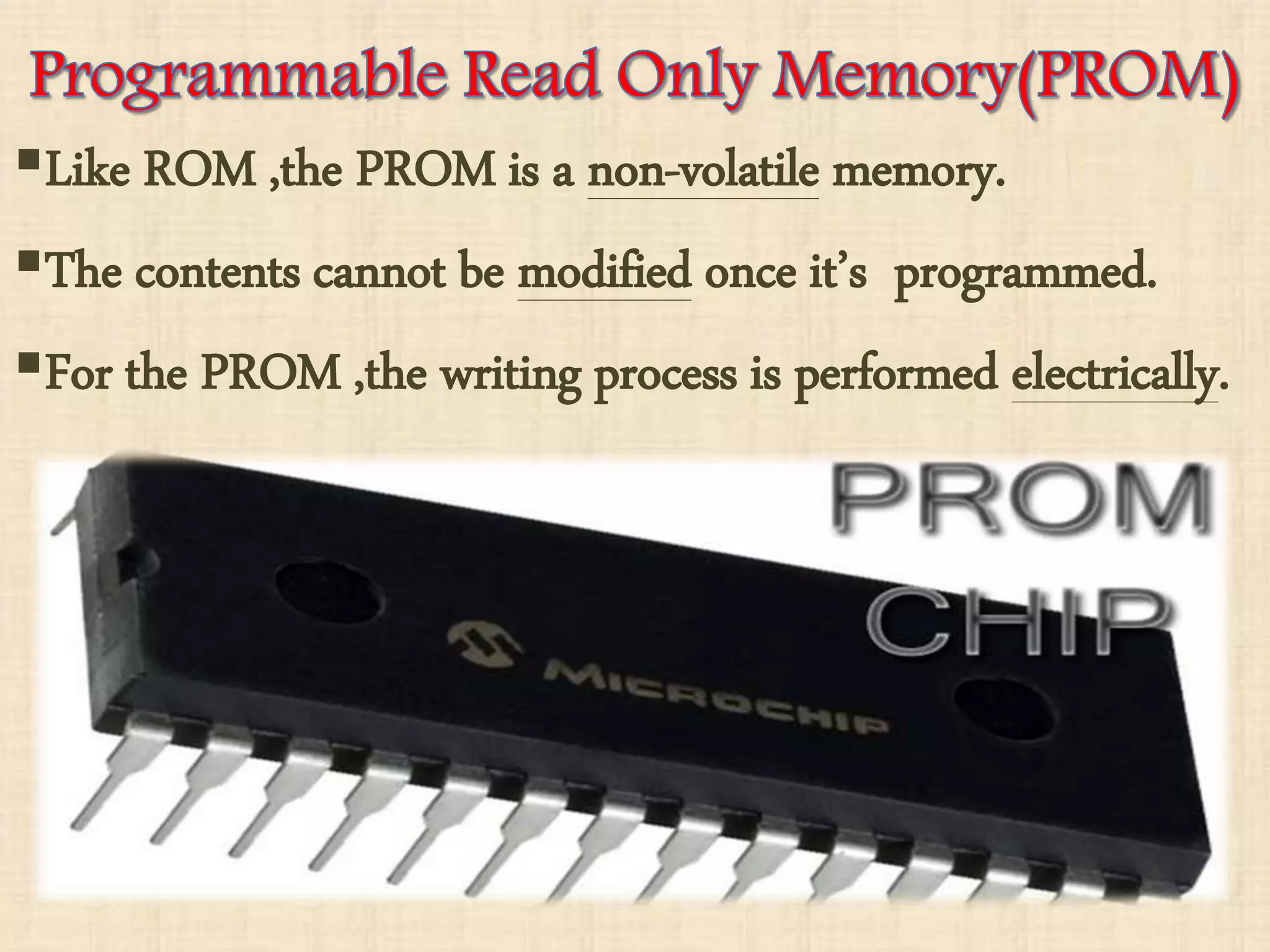 RAM/ROM and its TYPES | PPTX | Data Storage and Warehousing | Computing