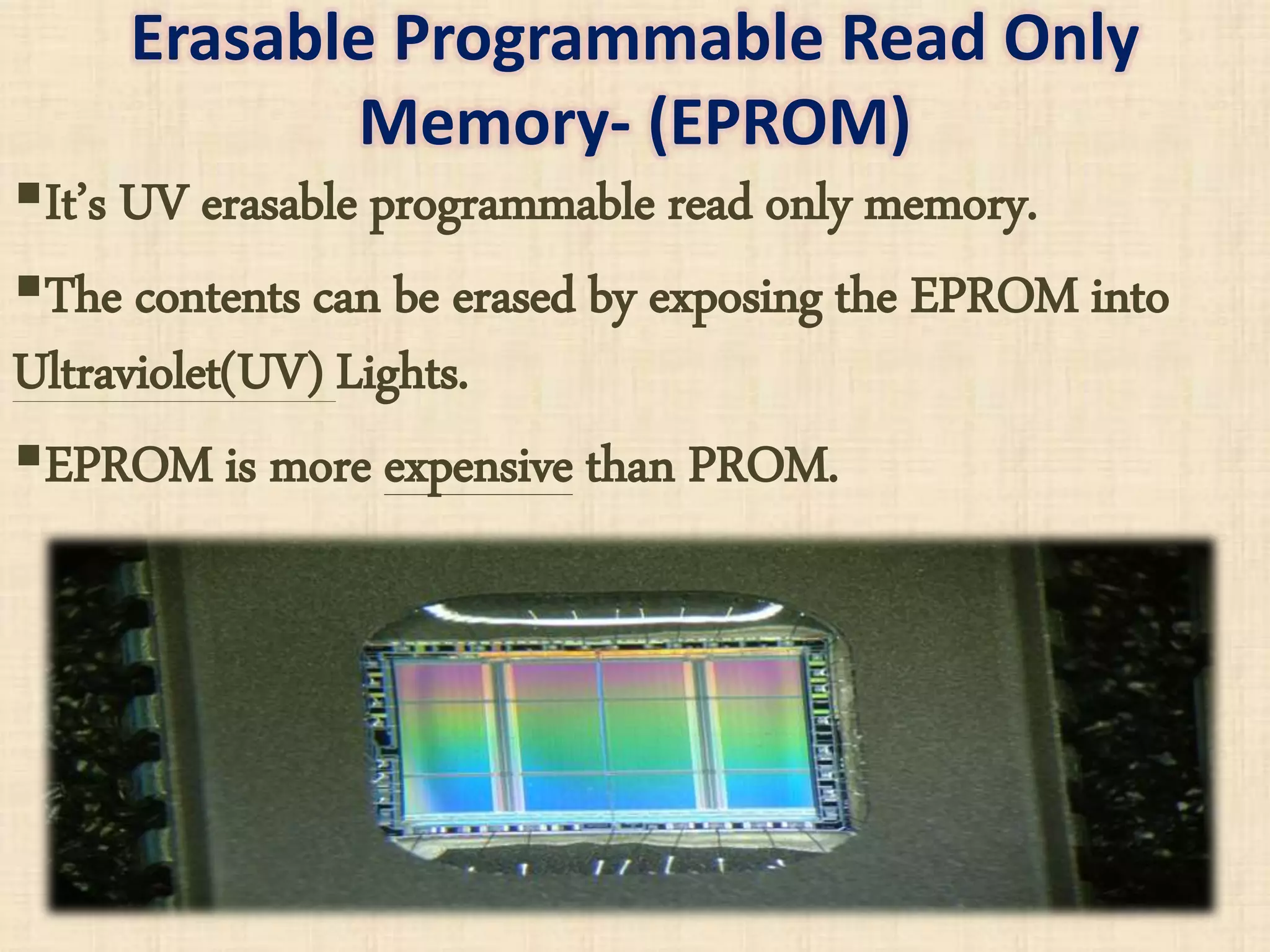 RAM/ROM and its TYPES | PPTX | Data Storage and Warehousing | Computing