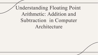 computer organisation algorithm power point presentation | PPT
