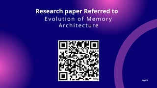 Computer Memory Architecture and Evolution | PPTX