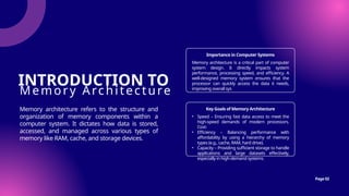 Computer Memory Architecture and Evolution | PPTX