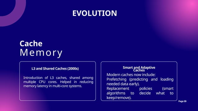 Computer Memory Architecture and Evolution | PPTX