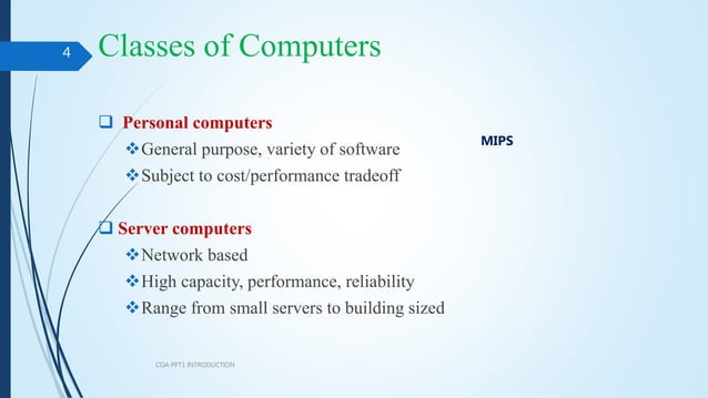 COMPUTER ORGANIZATION AND ARCHITECTURE | PPTX