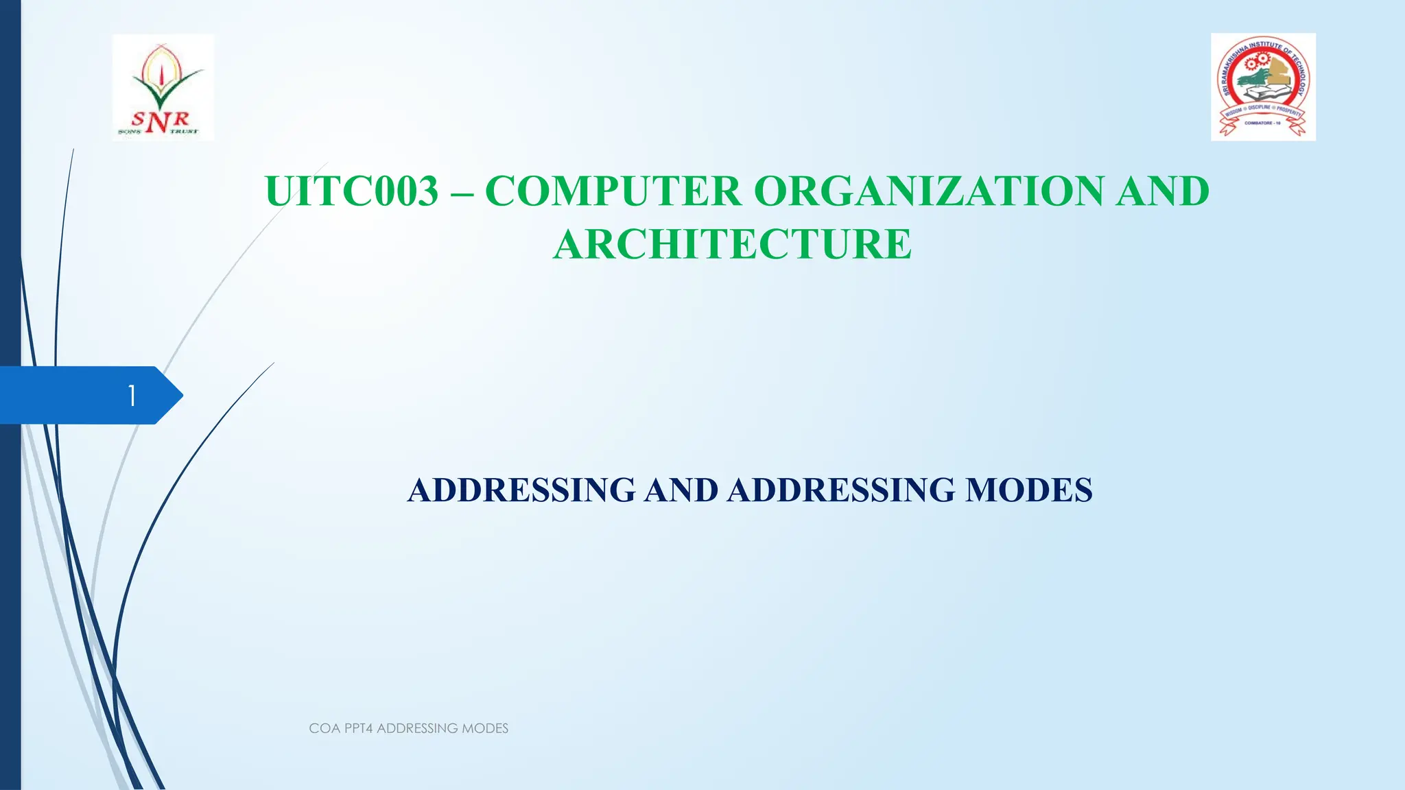 Coa Presentation 4 Addressing Modes Pptx