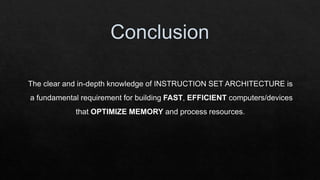 Instruction Set : Computer Architecture | PPTX