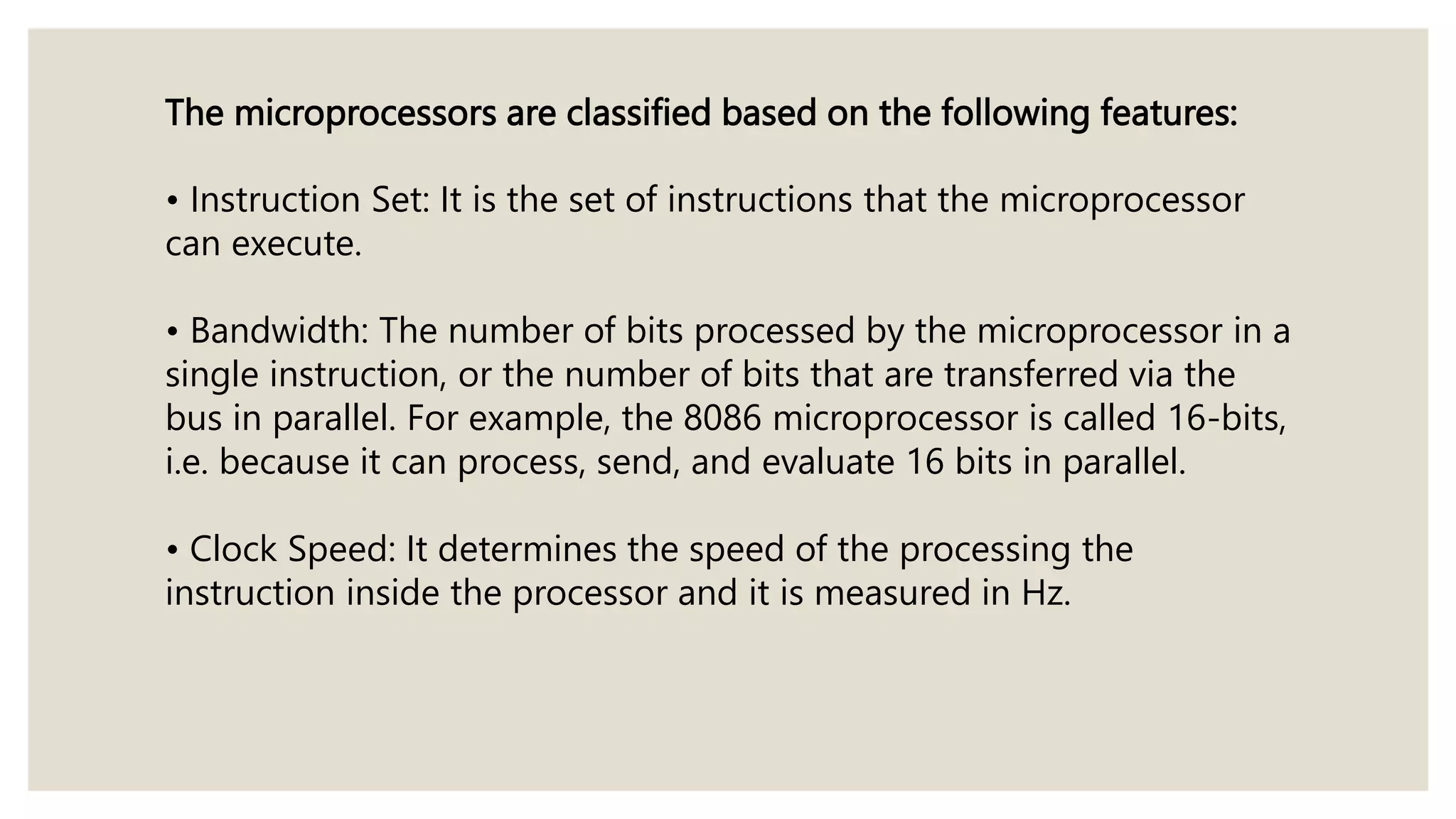 Microprocessors | PPT