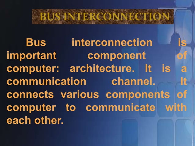 INTERCONNECTION STRUCTURE | PPTX