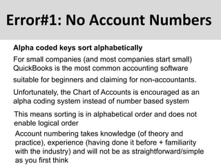 Chart of Accounts - Problems | PPTX