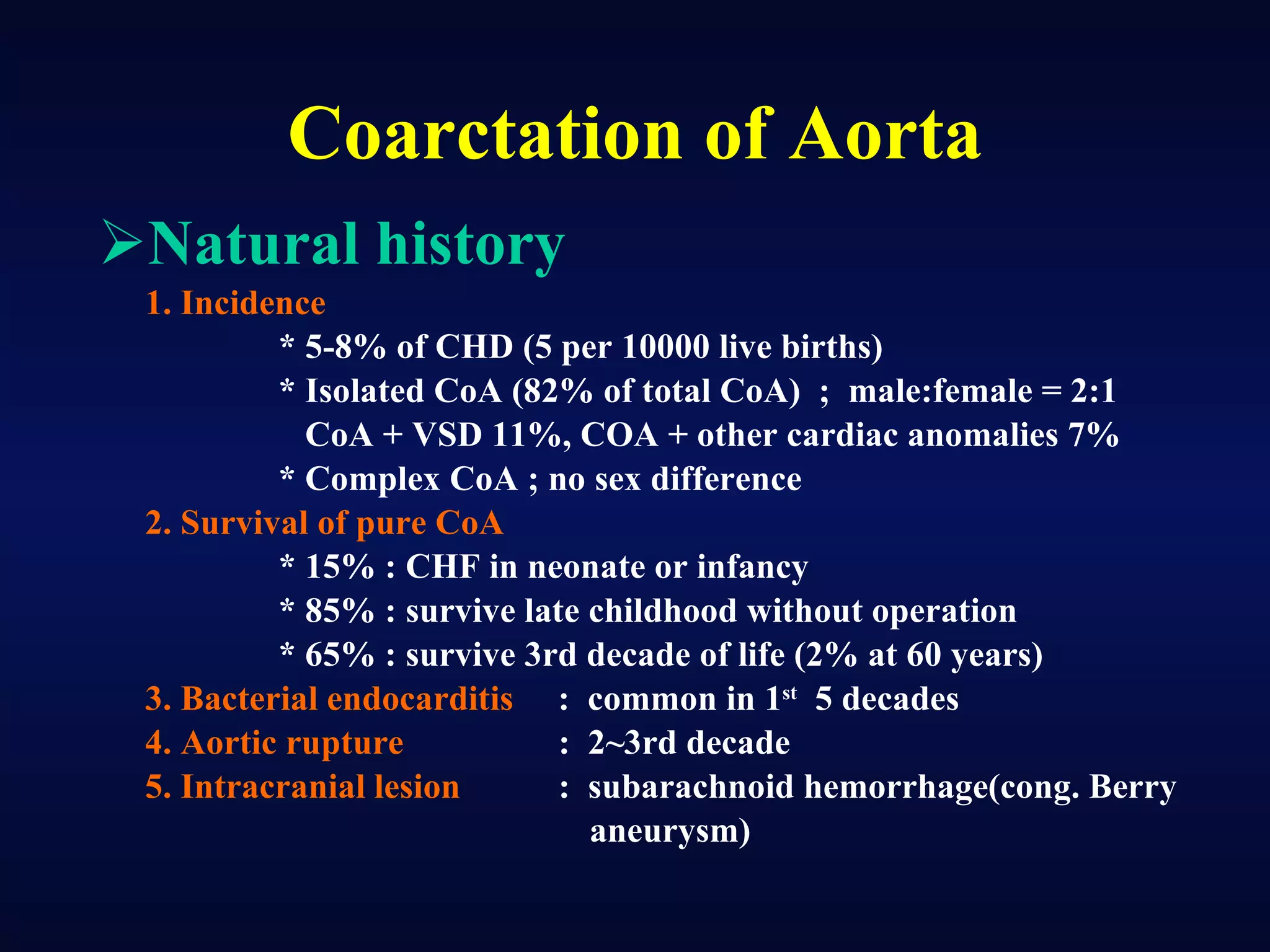 Coarctation Of Aorta | PPT