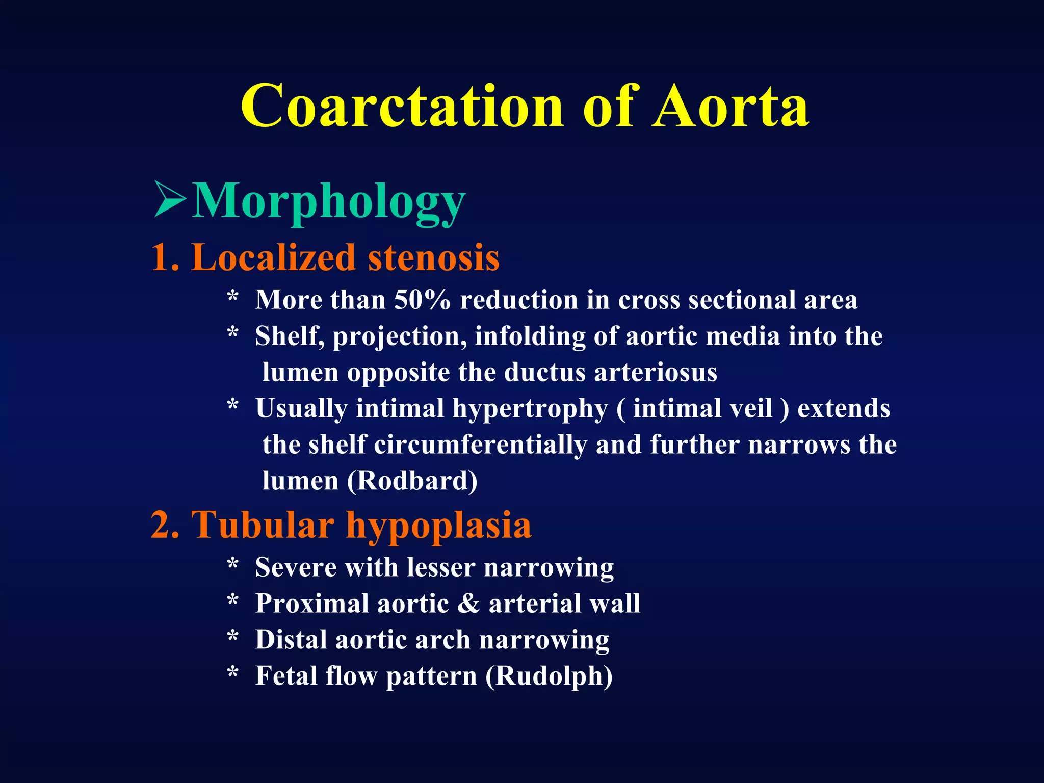 Coarctation Of Aorta | PPT