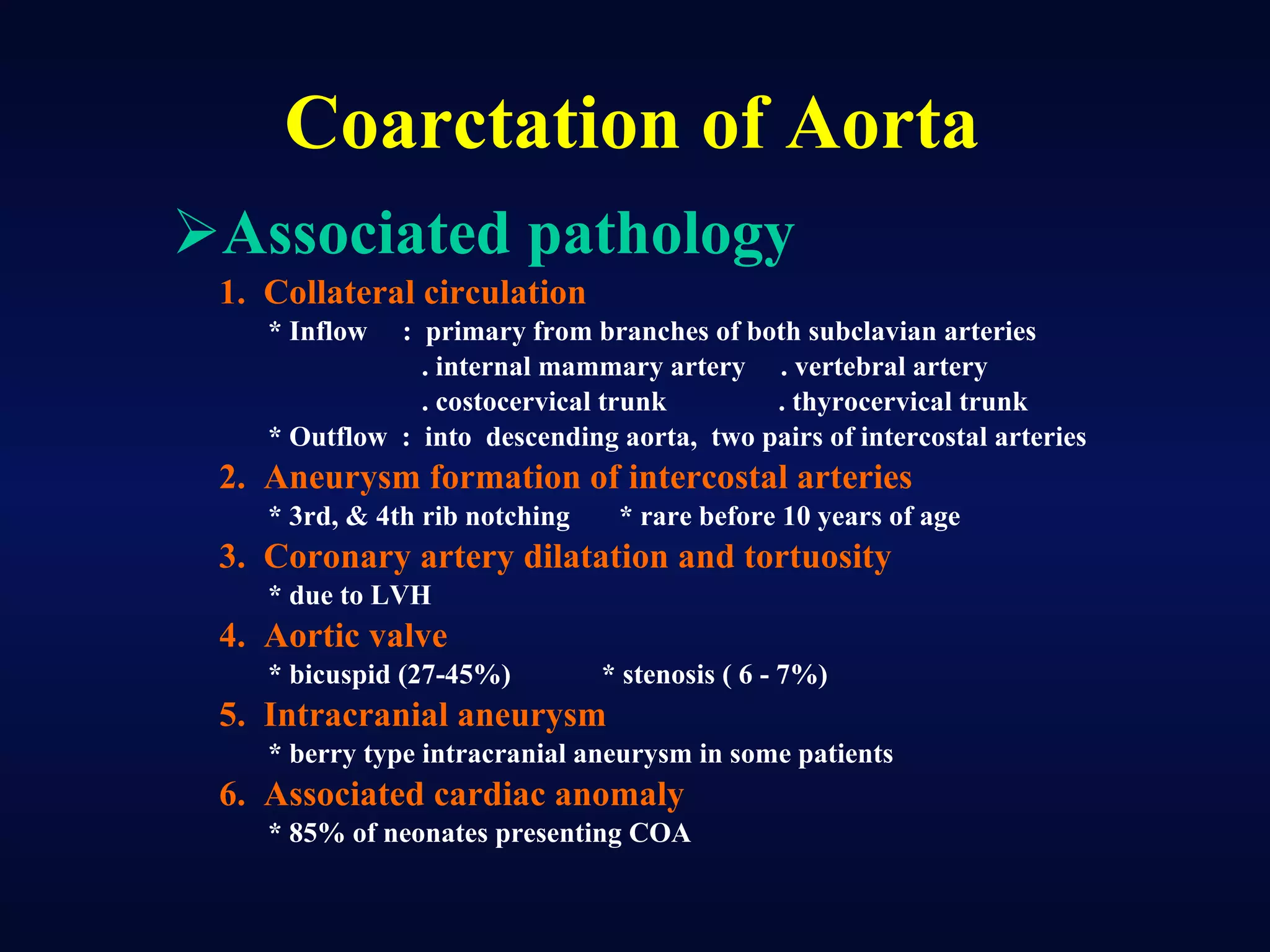 Coarctation Of Aorta | PPT