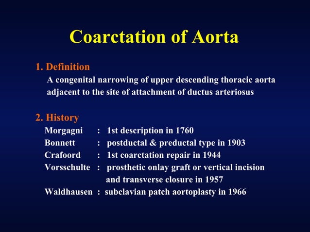 Coarctation Of Aorta | PPT