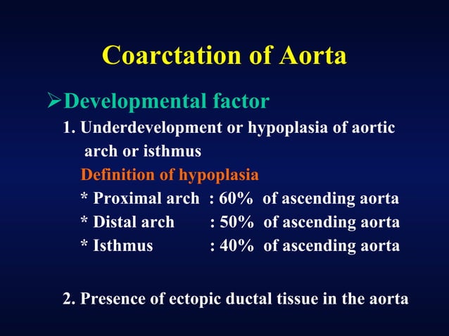 Coarctation Of Aorta | PPT