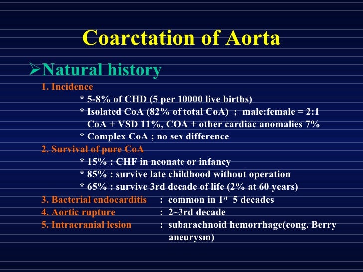 Coarctation Of Aorta
