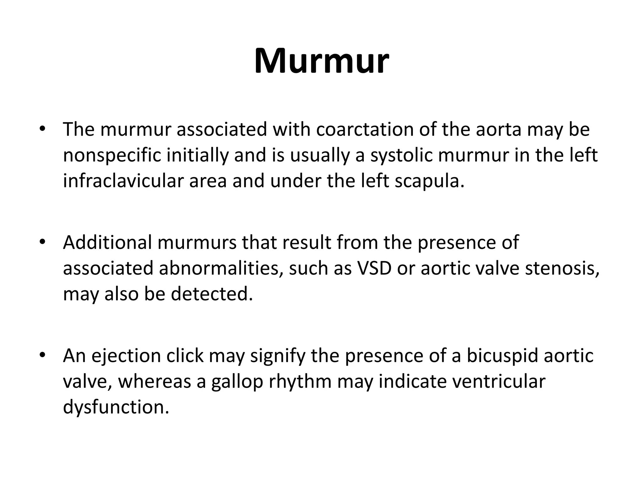Coarctation of aorta | PPTX