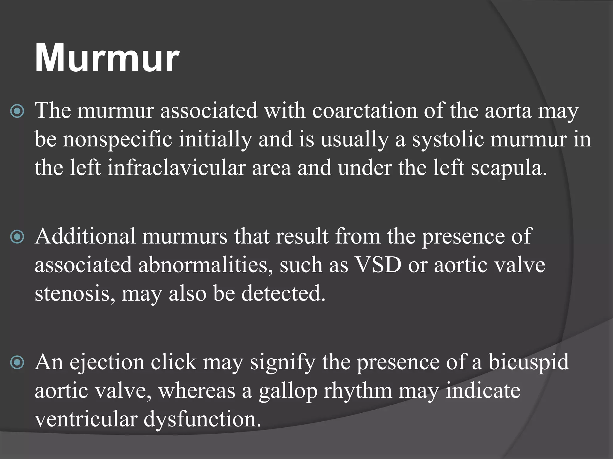 Coarctation of aorta. | PPTX