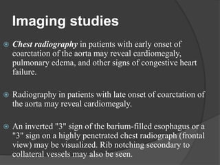 Coarctation of aorta. | PPTX