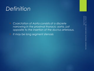 Coarctation of aorta | PPT
