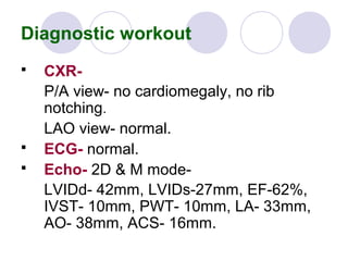 Coarctation of Aorta - A case report | PPT