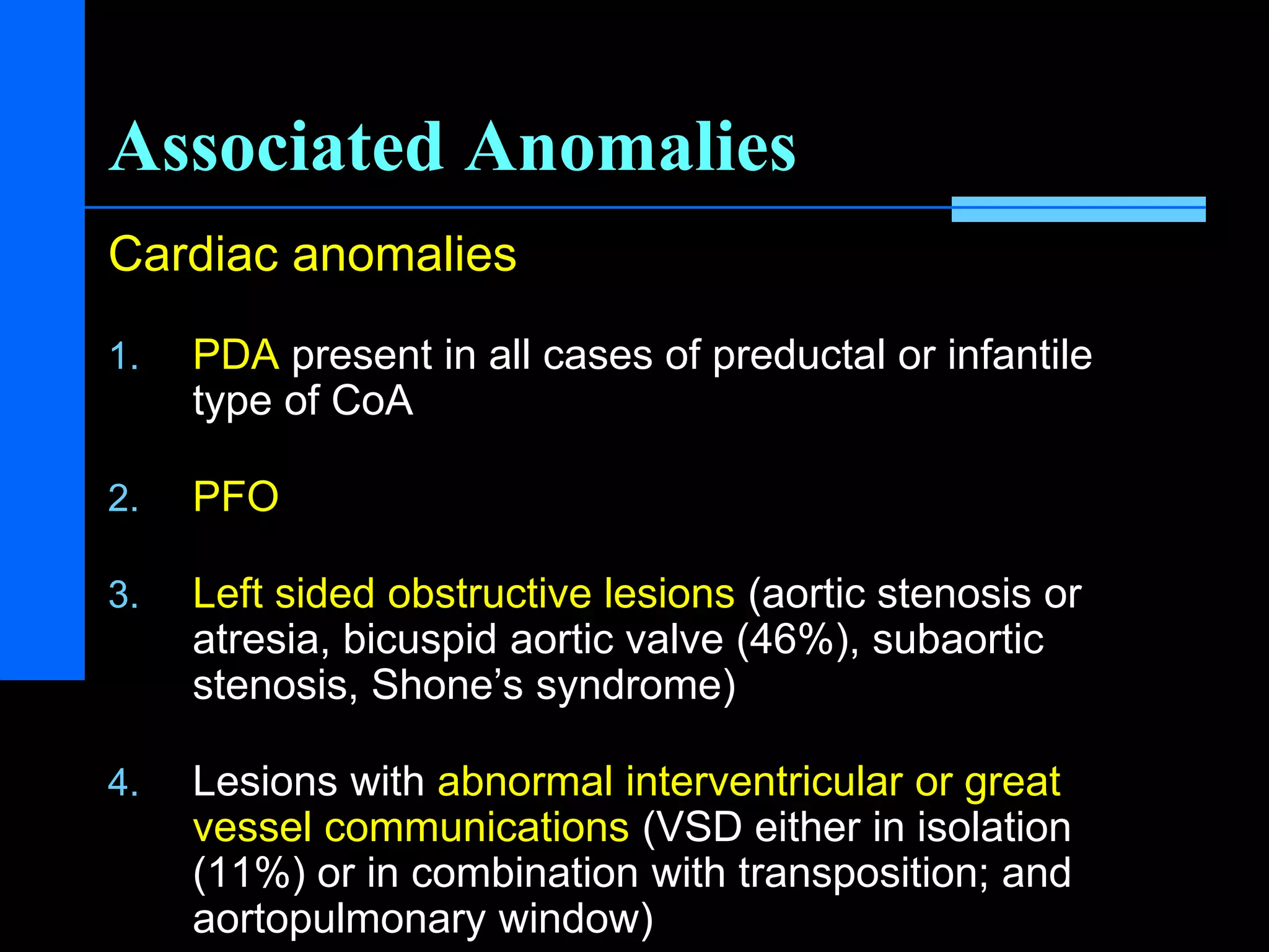 Coarctation of aorta | PPTX