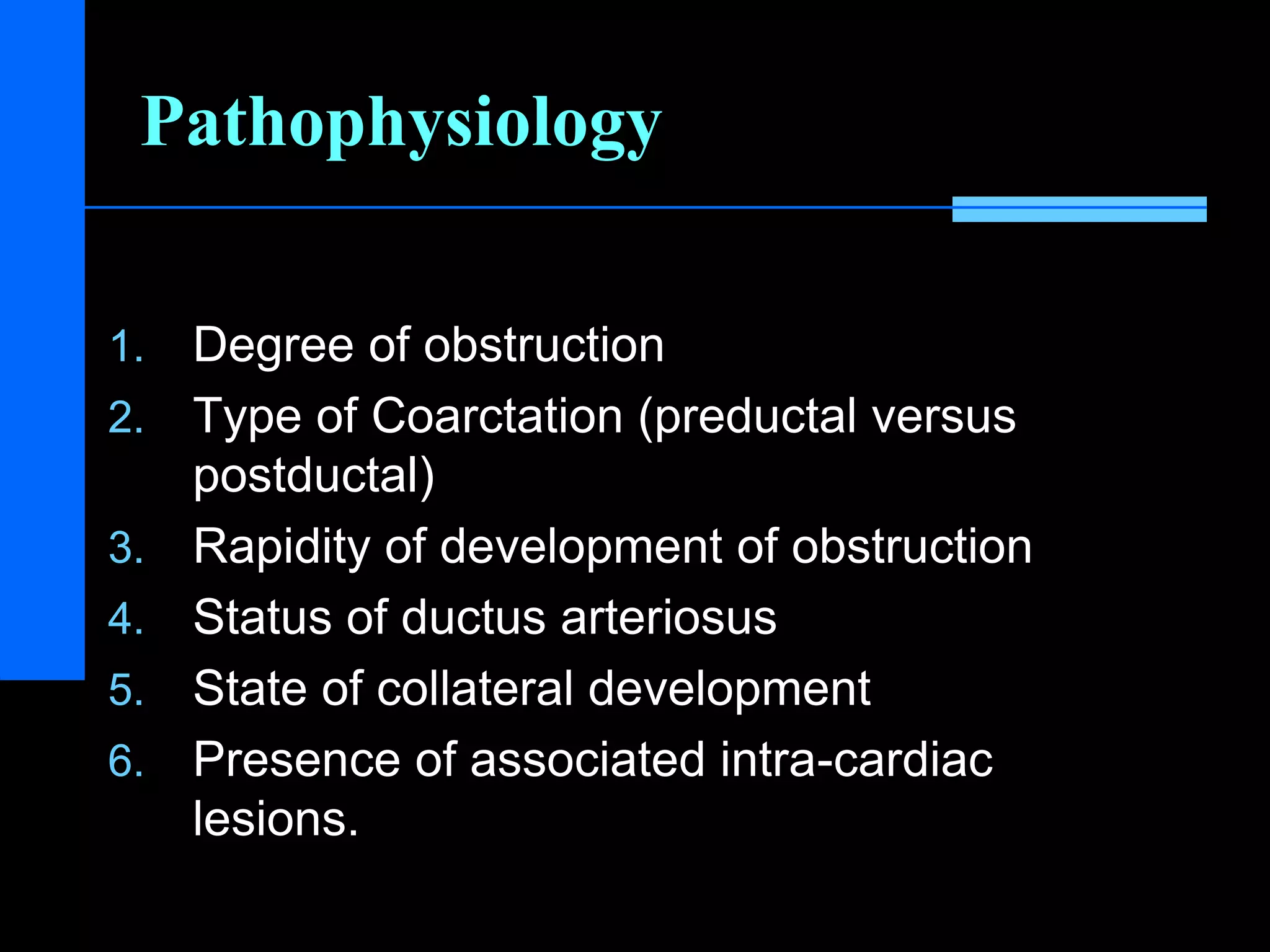 Coarctation of aorta | PPTX