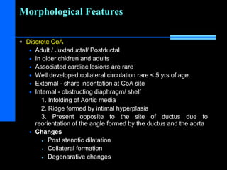 Coarctation of aorta | PPTX