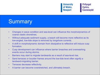 Coarse clastic shorelines and climate | PPT