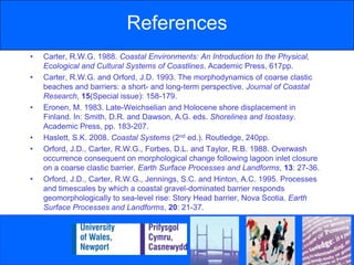Coarse clastic shorelines and climate | PPT