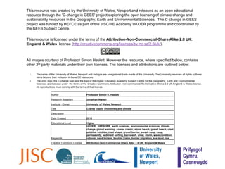 Coarse clastic shorelines and climate | PPT