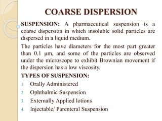 Coarse dispersion | PDF