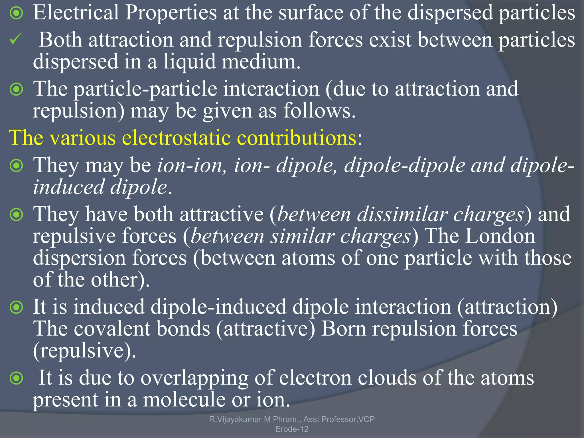 PHYSICAL PHARMACEUTICS II COARSE DISPERSION | PPTX