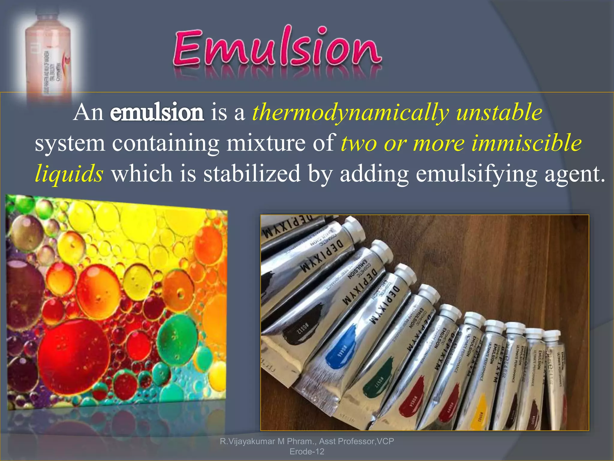 PHYSICAL PHARMACEUTICS II COARSE DISPERSION | PPTX