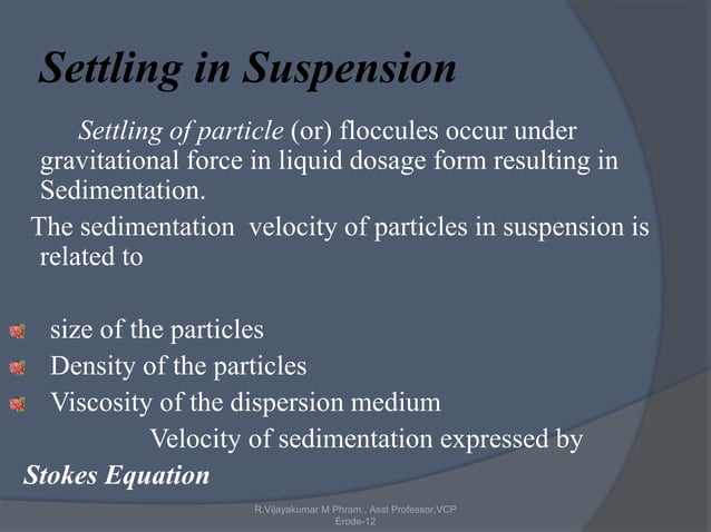 PHYSICAL PHARMACEUTICS II COARSE DISPERSION | PPTX