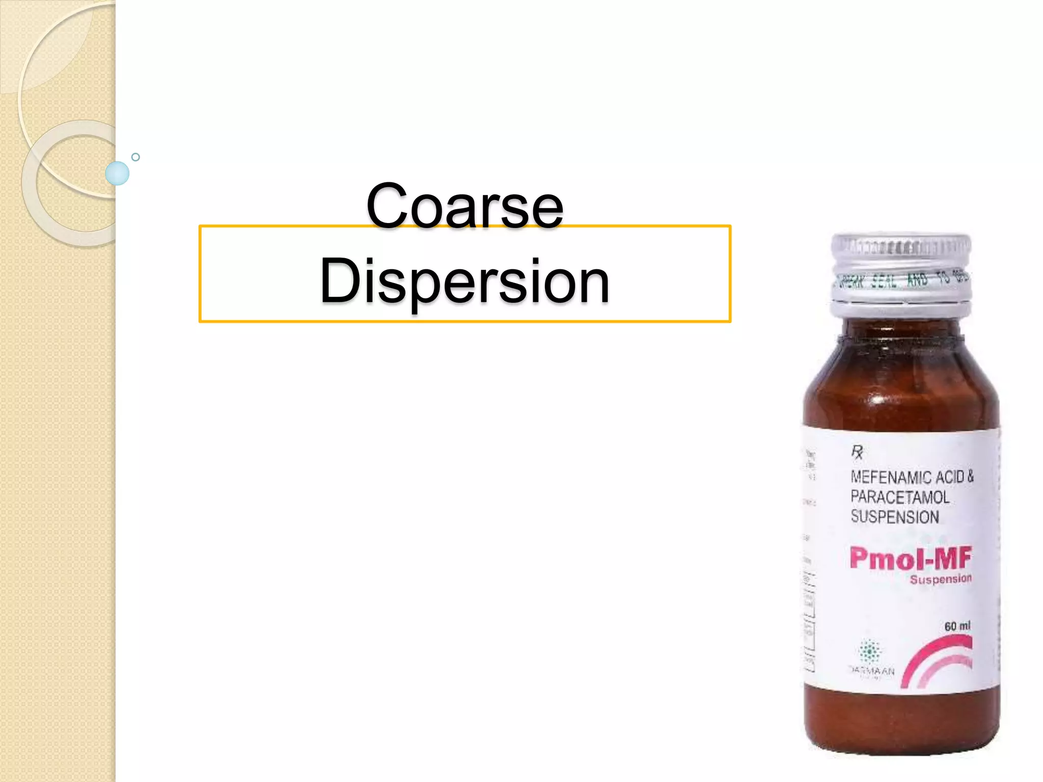 Coarse dispersion | PPTX