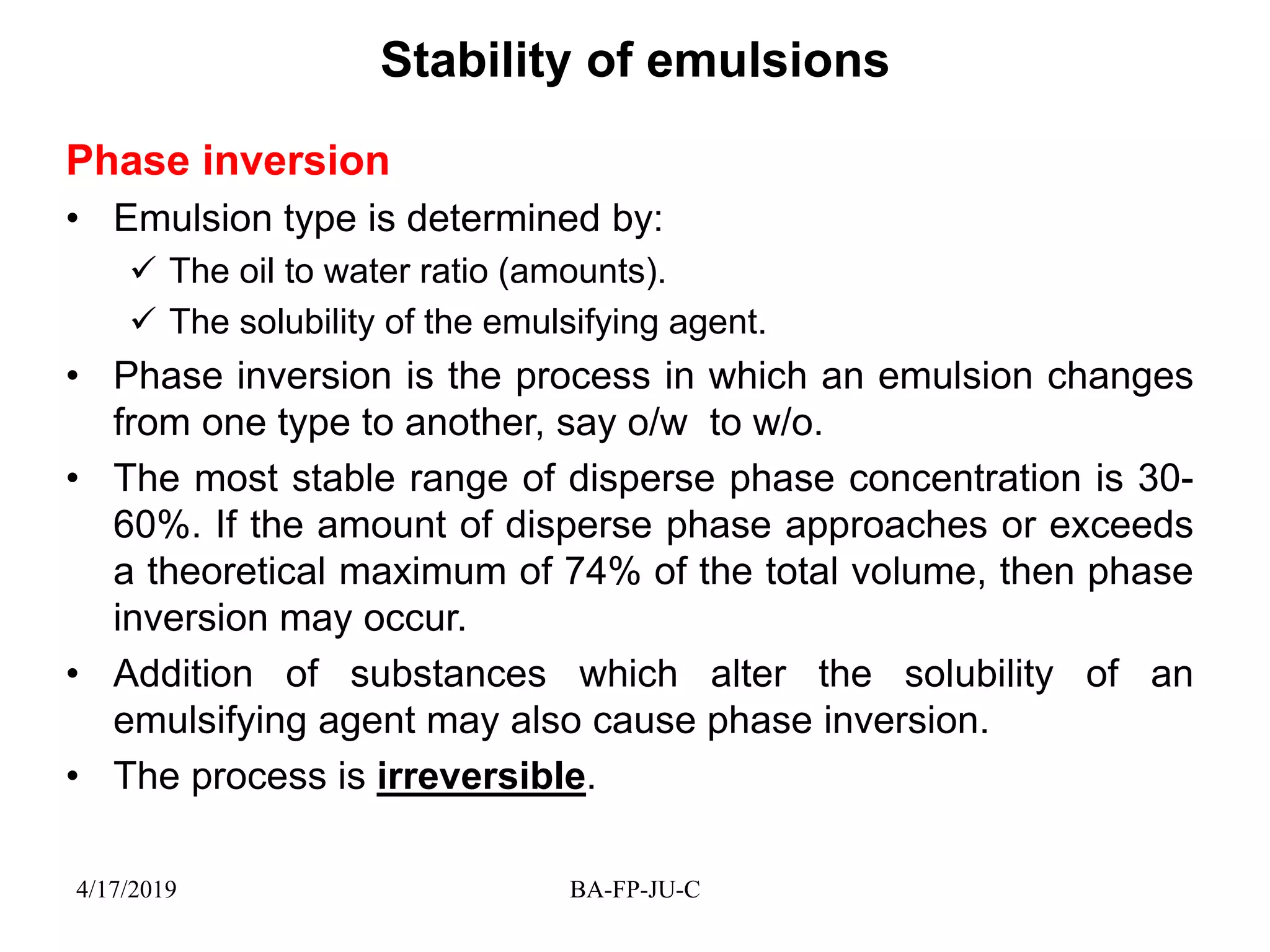 Pharmaceutical Emulsion | PDF