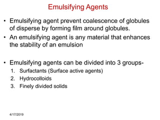 Pharmaceutical Emulsion | PDF