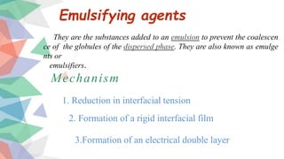 Coarse dispersion emulsion | PPTX