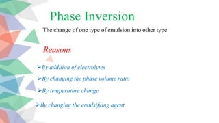Coarse dispersion emulsion | PPTX