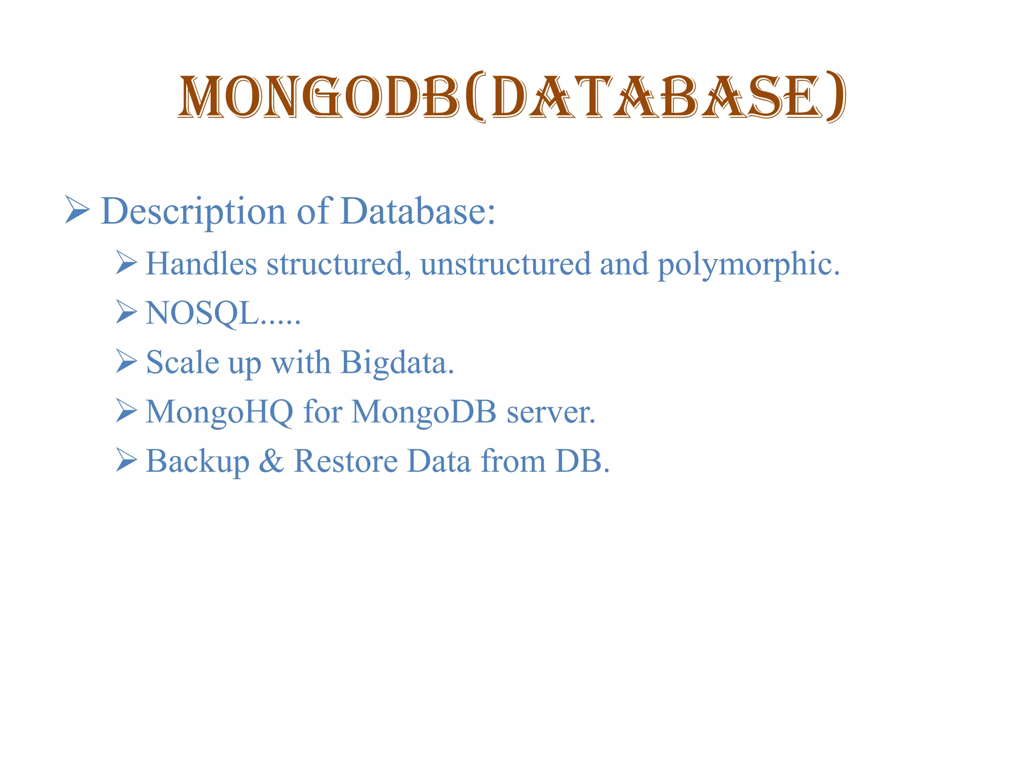 Rebot Project Contents and Description | PPTX