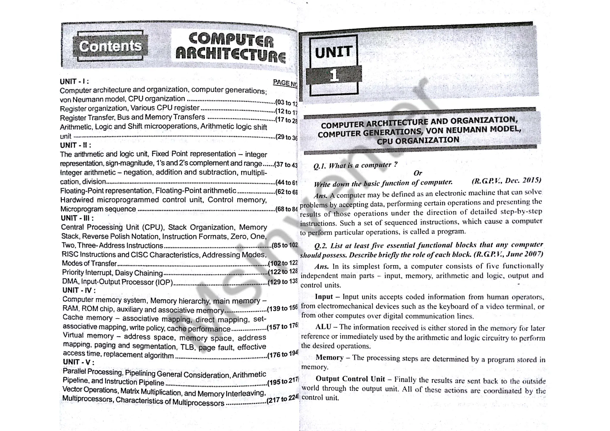 Computer Organisation and Architecture notes by Shivani.pdf