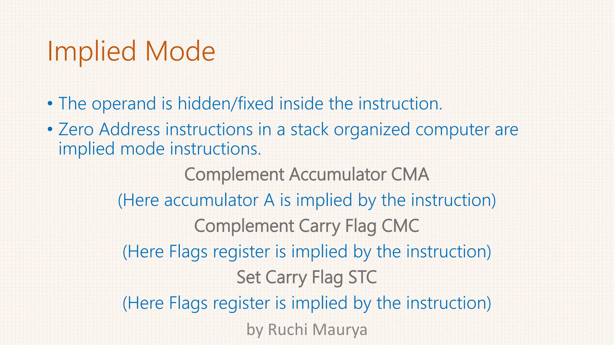 Types of Addressing modes- COA | PPTX