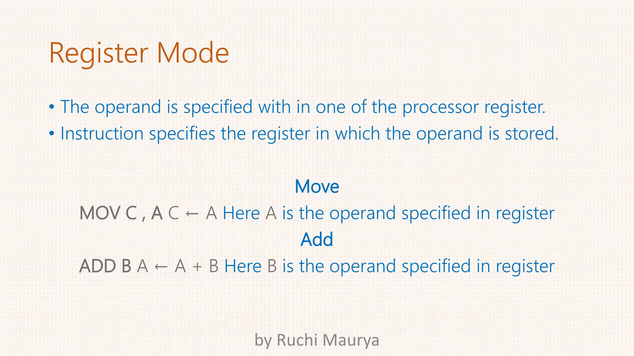 Types of Addressing modes- COA | PPTX