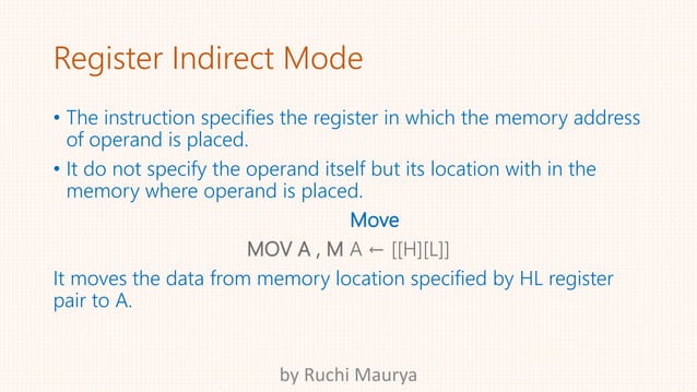 Types of Addressing modes- COA | PPTX | Programming Languages | Computing